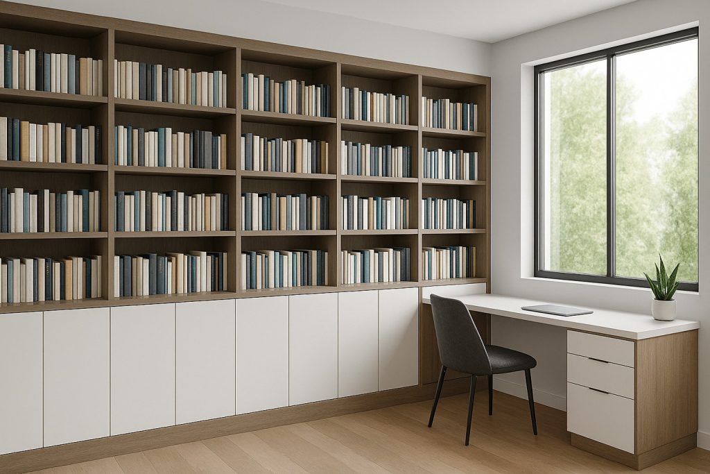 Build a Custom Home Library Step-by-Step | Timbercity